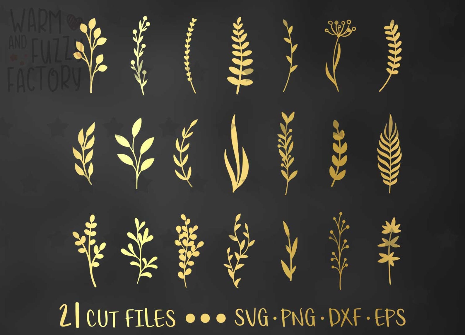 Foglie file in formato SVG ramo SVG Leaf SVG bundle rami - Etsy Italia