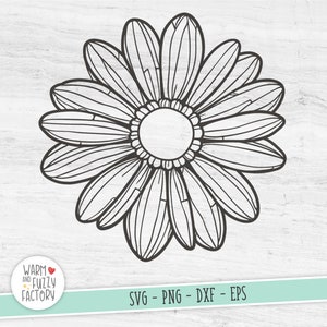 Daisy SVG, Intricate Daisy SVG, Daisy Flower SVG, Flower Svg, Daisy Cut ...