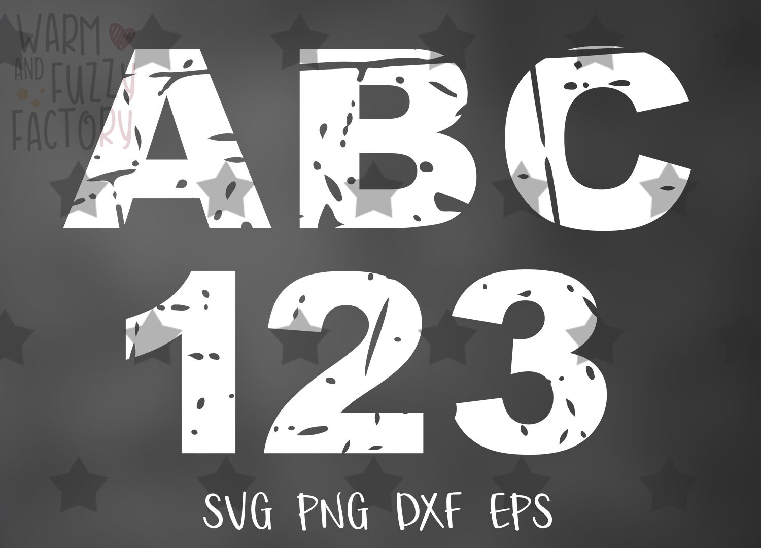 Distressed Font Svg Cut Files for Cricut Silhouette, Rustic Alphabet ...