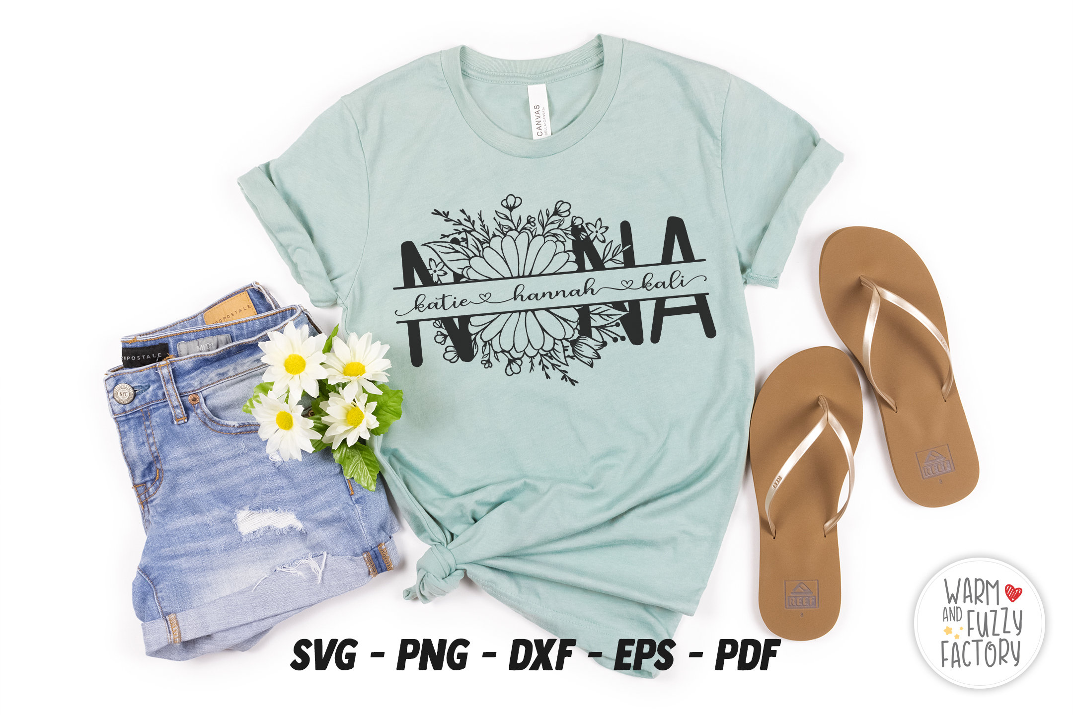 Split Nana SVG Nana Monogram Svg Nana With Names SVG Nana - Etsy