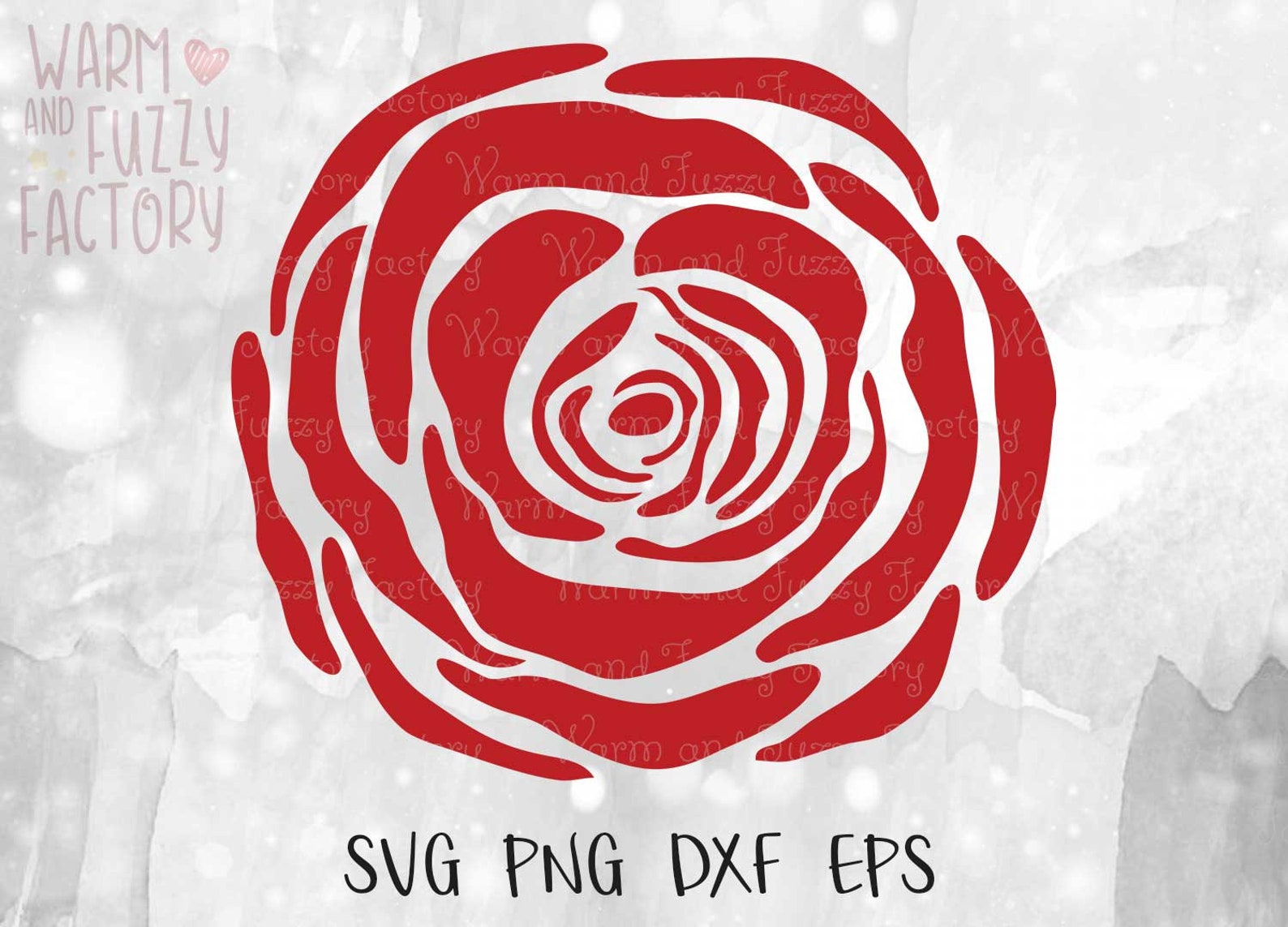 Rose svg Flower svg Rose svg cut file for Cricut Silhouette | Etsy