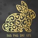 Bunny Svg, Easter Bunny Svg, Scroll Bunny Svg Cut Files for Cricut ...