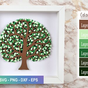 3D Fall Tree SVG, Layered Tree SVG, Fall SVG, Tree Svg Cut File for ...