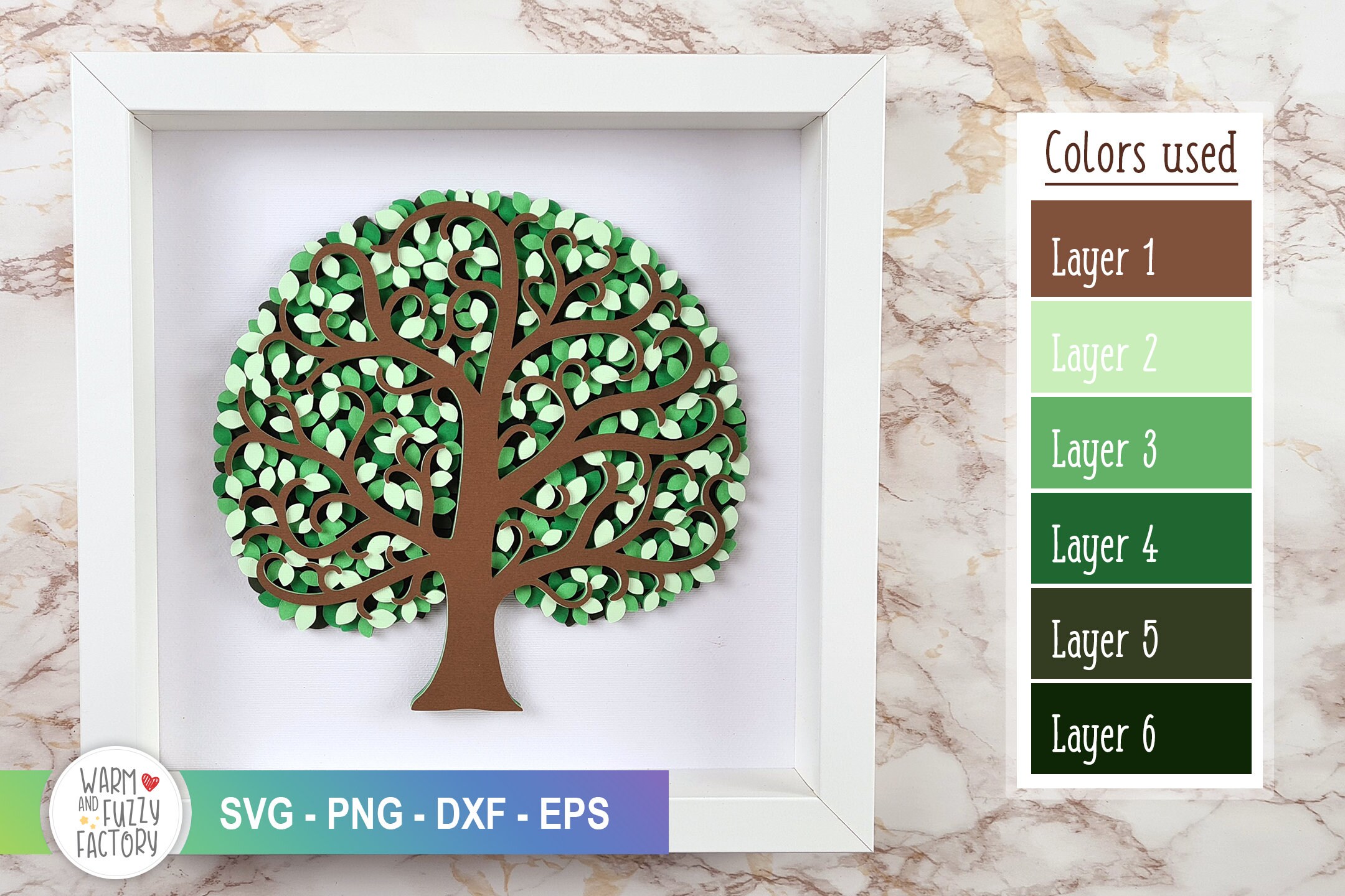 3D Fall Tree SVG, Layered Tree SVG, Fall SVG, Tree Svg Cut File for ...