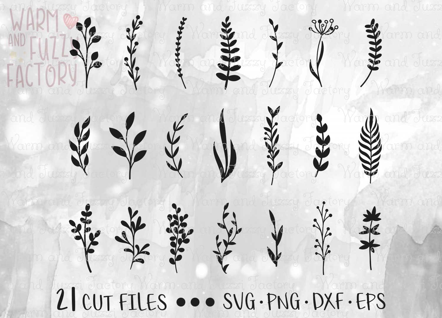 Hojas de archivo svg Rama svg Hoja svg paquete Ramas svg - Etsy España