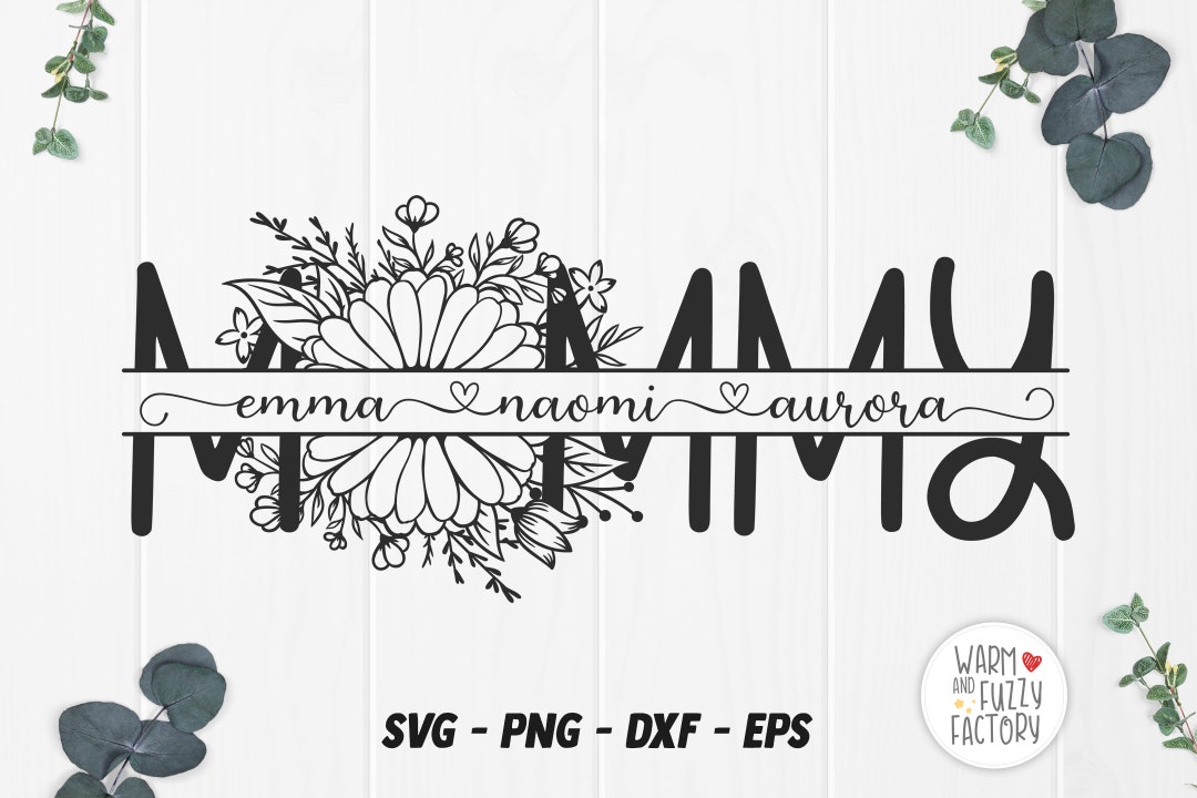 Mammy SVG, Split Mammy SVG, Mammy Monogram SVG, Mammy With Names Svg ...