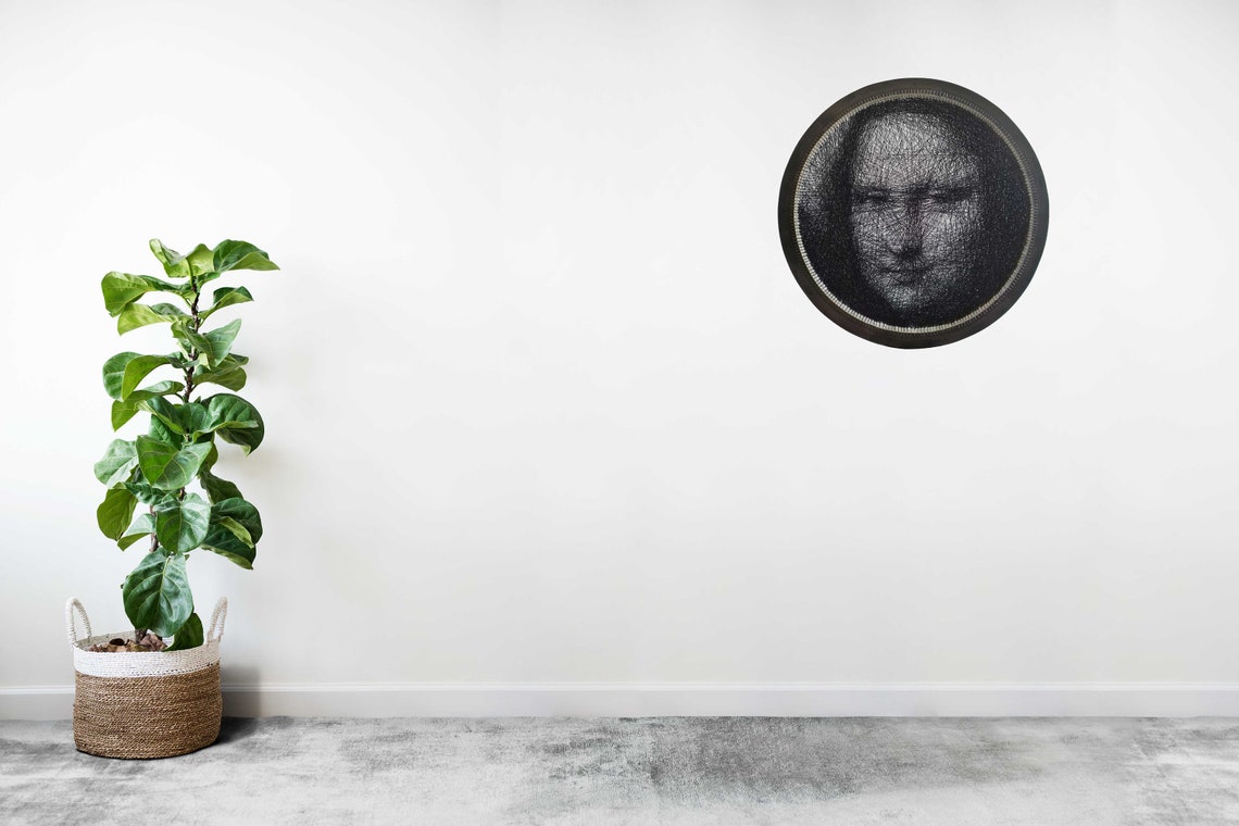 String Art Portrait - Custom Portrait - Wall Art - Mona Lisa - Etsy