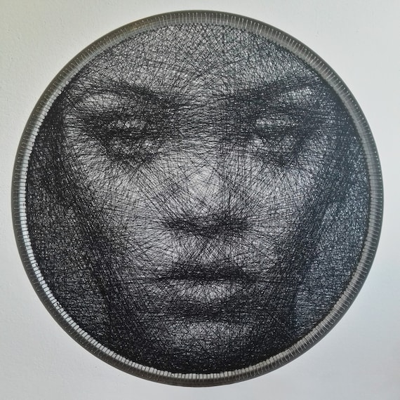 String Art Portrait Custom Portrait Wall Art Rihanna - Etsy