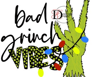 Bad Grinch Vibes Png - Etsy
