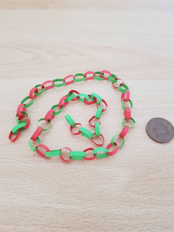 Dollhouse Miniatures Art & Collectibles Miniatures Pastel Paperchain 1 ...