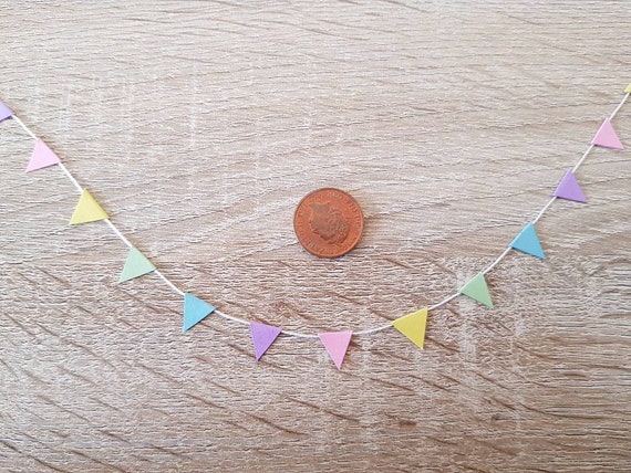 Dollhouse Miniatures Art & Collectibles Miniatures Pastel Paperchain 1 ...