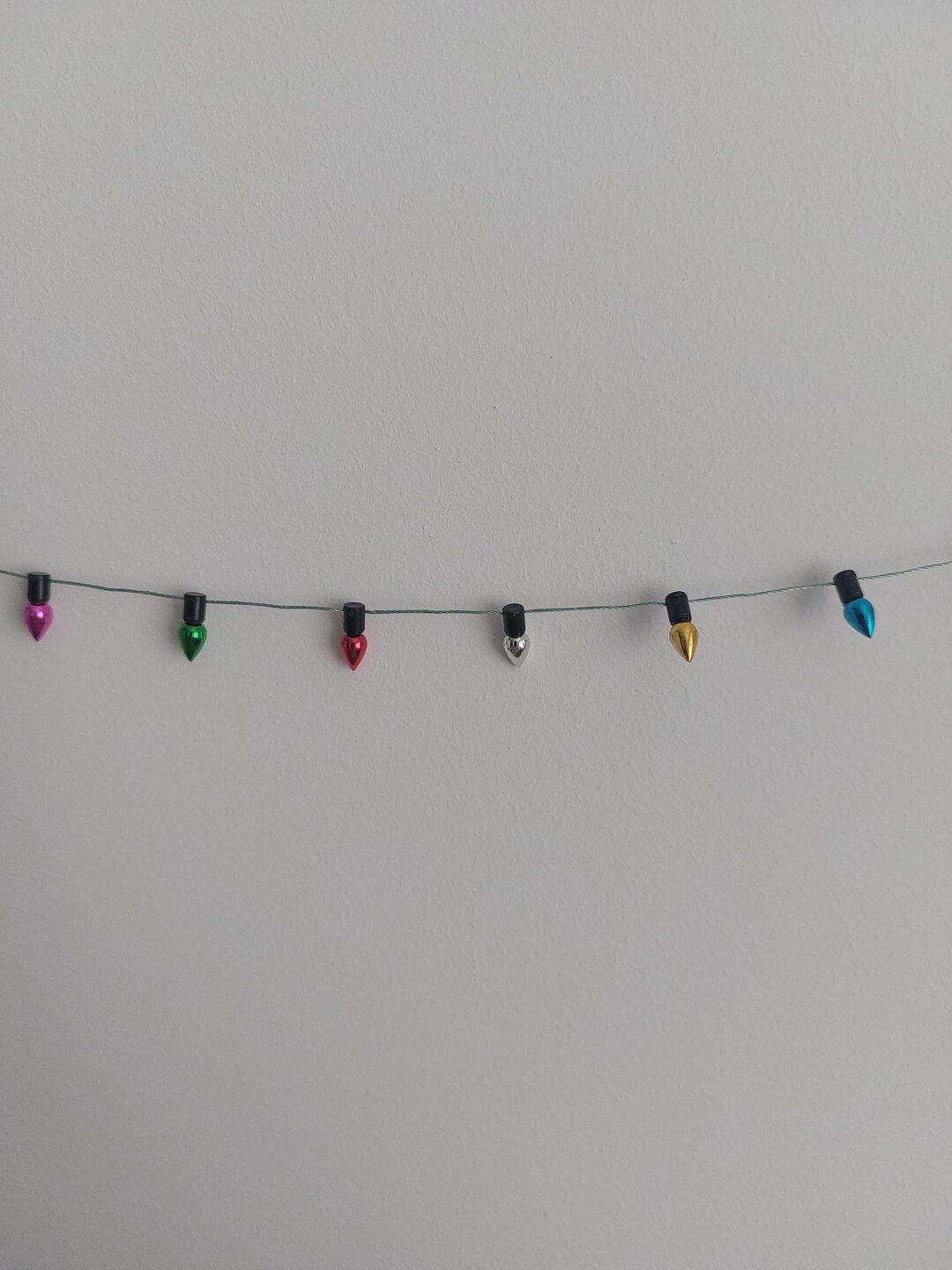 String of Chrismas Lights 1/12th Scale - Etsy