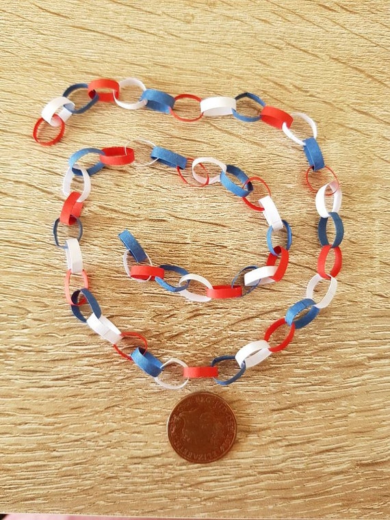 Dollhouse Miniatures Art & Collectibles Miniatures Pastel Paperchain 1 ...