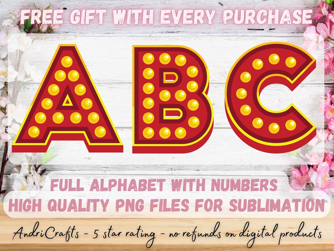 Birthday Font, Red Alphabet, Circus Font, Circus Numbers, Initials Png ...