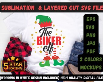 Biker Elf Cricut Cut - Etsy