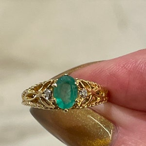 Enchanting Emerald Ring - Etsy