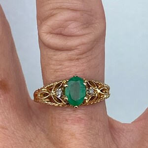 Enchanting Emerald Ring - Etsy