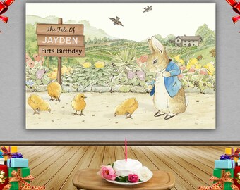 Peter rabbit backdrop | Etsy
