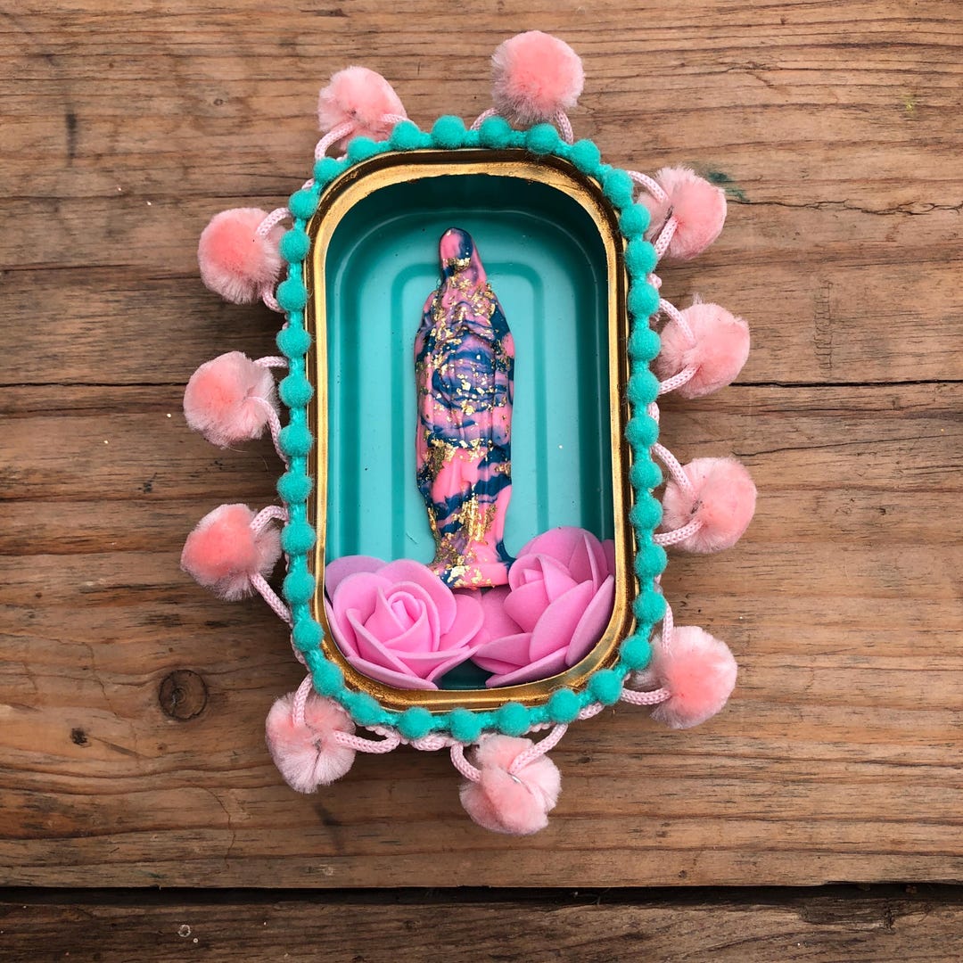 Virgin Mary Wall Art. Religious Kitsch. Shrine. Madonna Statue. - Etsy