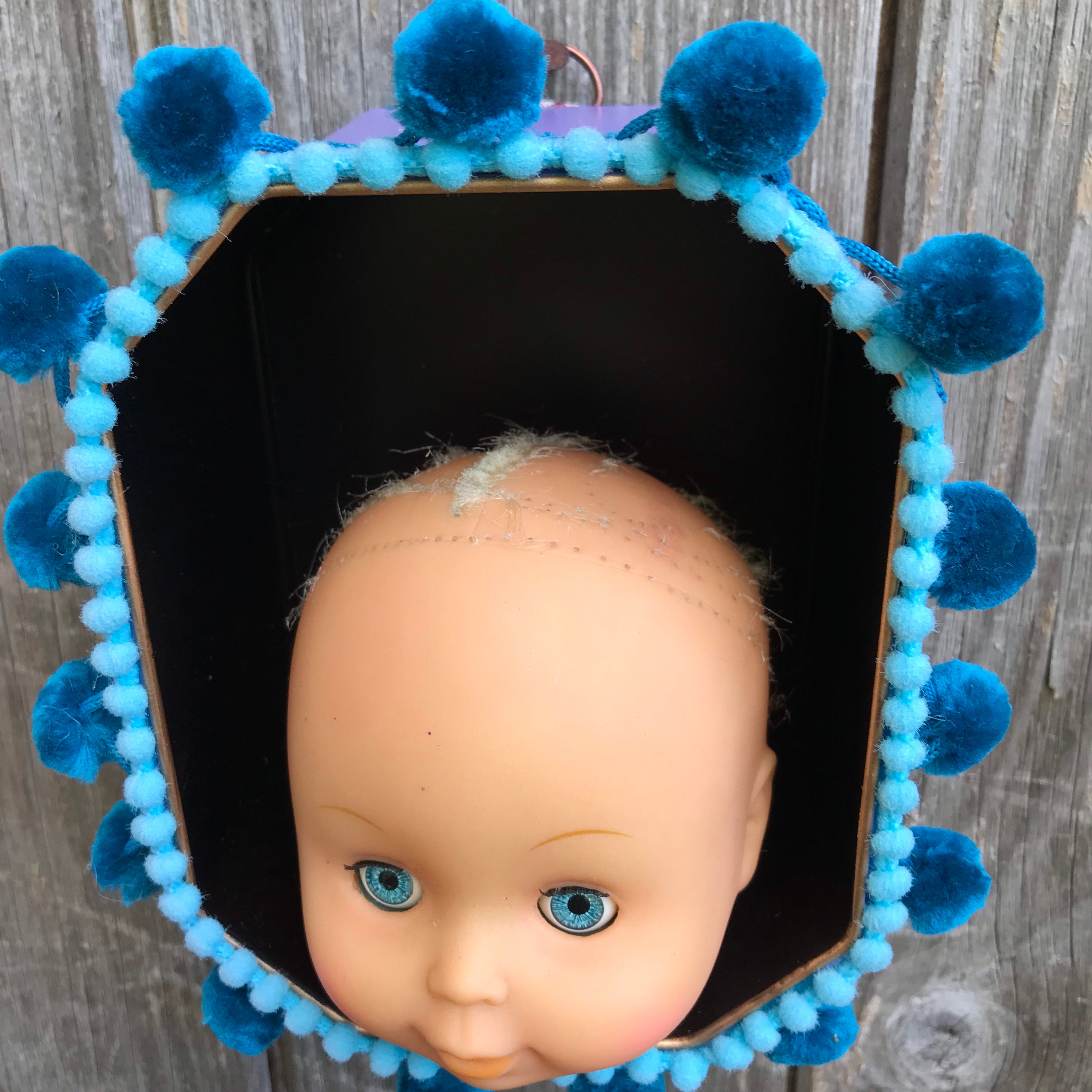 Creepy Dolls Head in a Wallhanging Tin Nicho. Grotesque Art. - Etsy