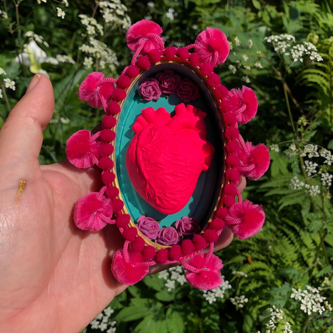 Anatomical Heart Tin Wall Art. Shrine. Inspired by Mexican Folk Art ...