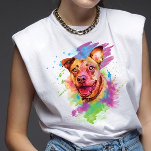 Pitbull Watercolor Clipart Sublimation, Pit Bull, PNG, JPEG - Etsy