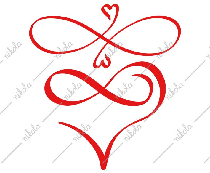 Infinity Symbol Clipart, Love, Hearts, Paw, SVG, PNG, EPS, Pdf, Dxf ...