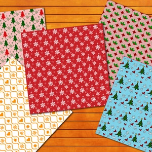 Christmas Digital Papers / Background / Digital Paper Pack, JPEG - Etsy