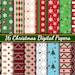 Christmas Digital Papers / Background / Digital Paper Pack, JPEG - Etsy