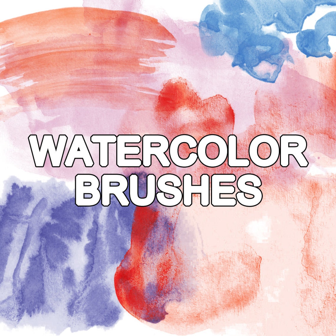 30 Watercolor Brushes/textures for Photoshop ABR File - Etsy
