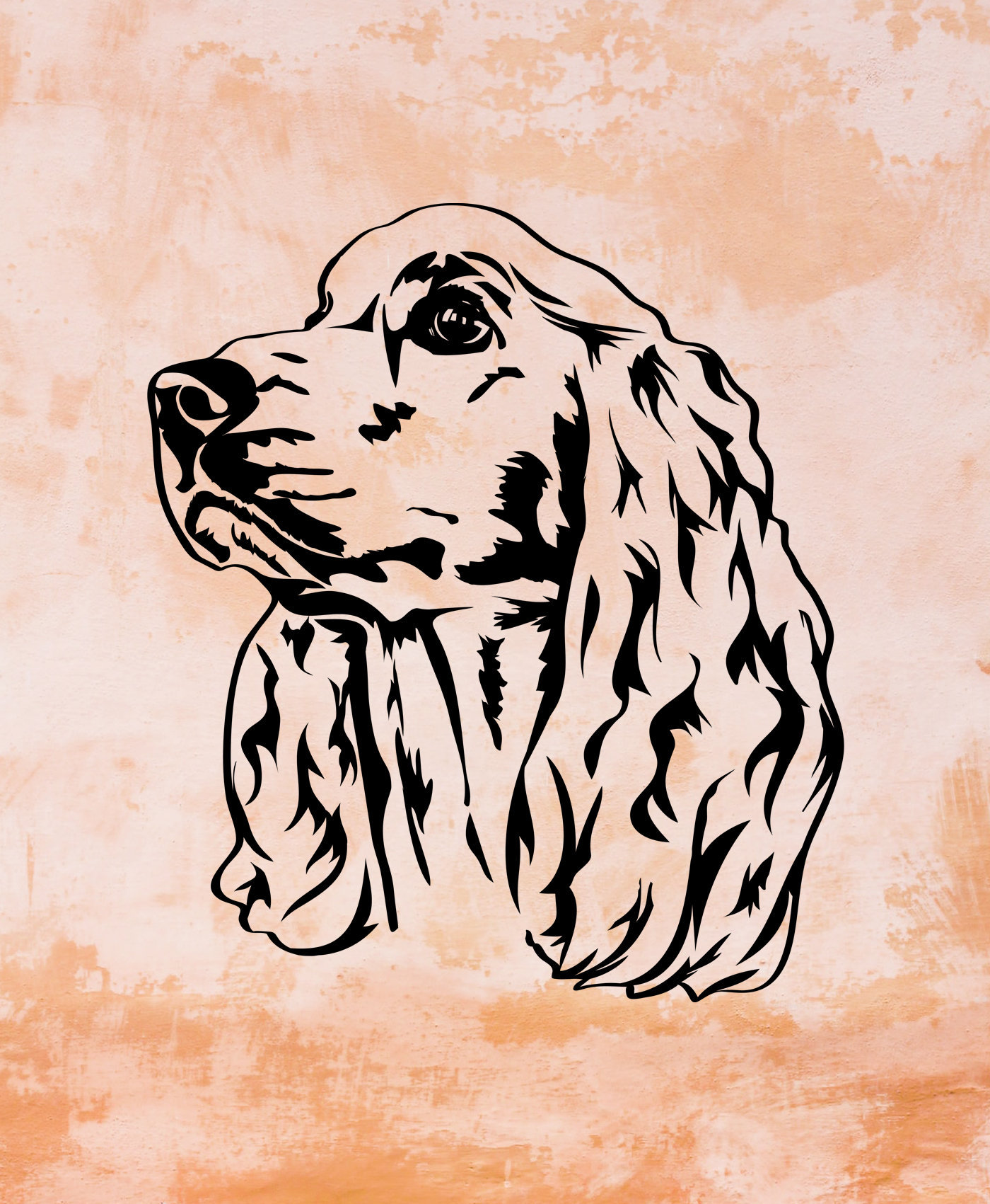 Cocker Spaniel SVG Clipart Silhouette for Cricut PNG EPS | Etsy