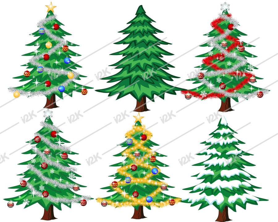 Christmas Tree Clipart / Winter Tree | Etsy