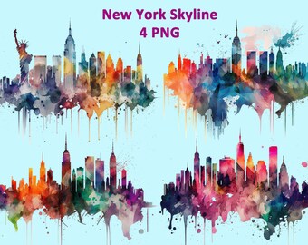 New York Travel Clipart, New York Handdrawn Clipart, New York City ...
