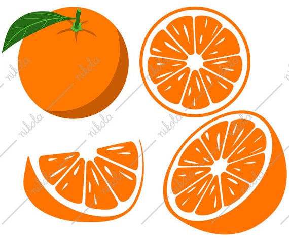Orange SVG Clipart PNG EPS Pdf for Cricut - Etsy