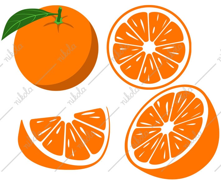 Orange SVG Clipart, PNG, EPS, Pdf, for Cricut - Etsy