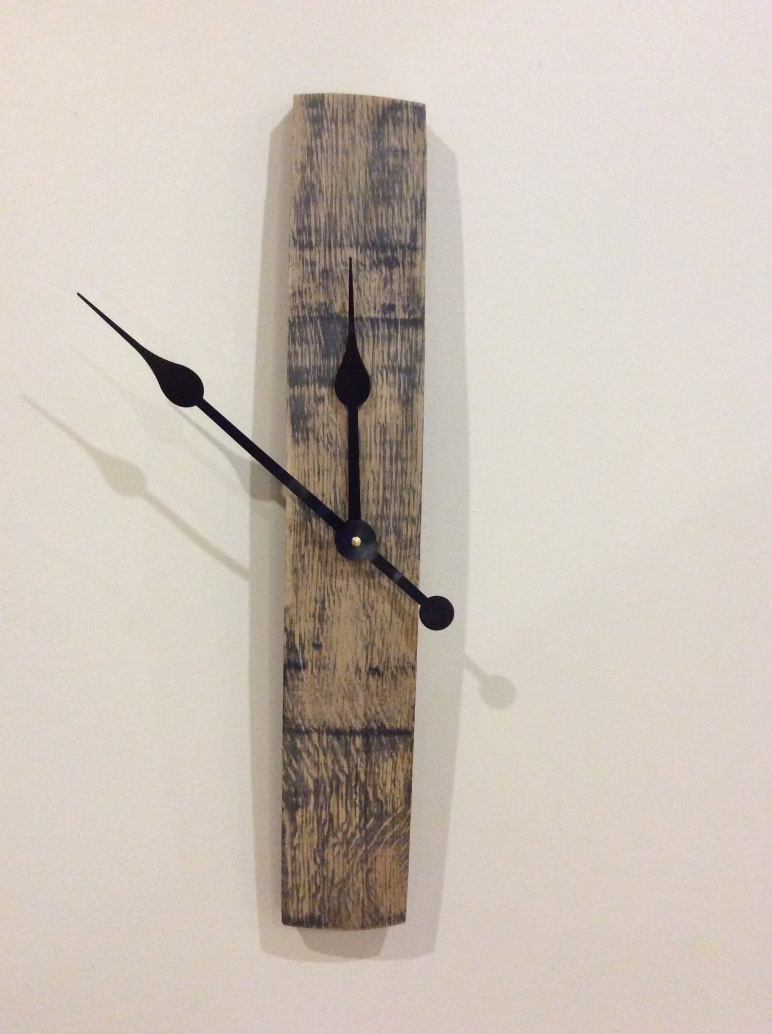 Stave Wall Clock From Reclaimed Oak Whiskey Barrel - Etsy Canada