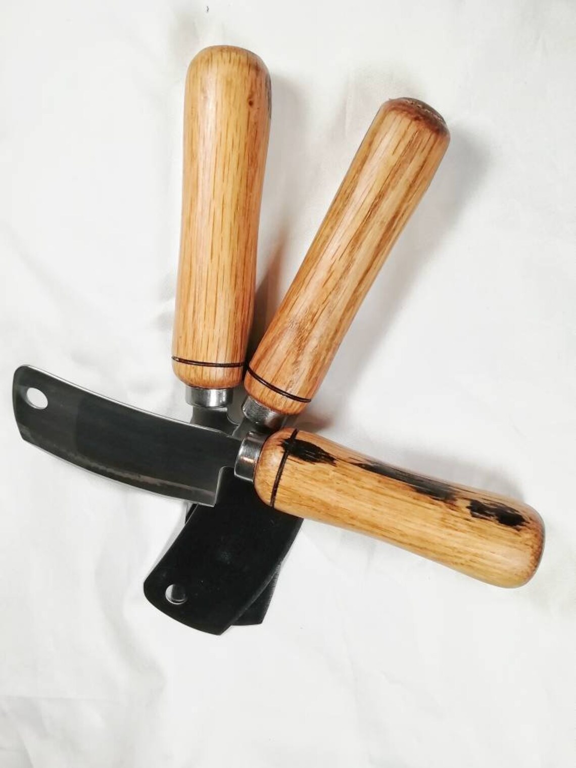 Mini Meat Cleaver With Turned Oak Whiskey Barrel Stave Handle | Etsy