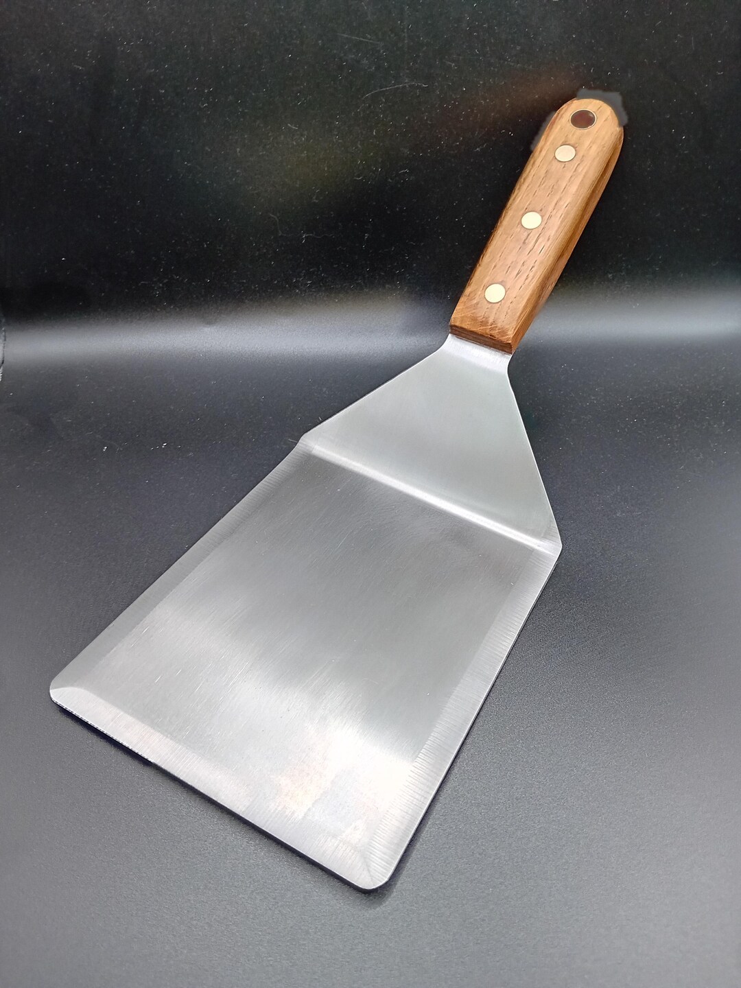 Handmade Smash Burger Spatula – Reclaimed Whiskey Barrel Oak Handle - Etsy