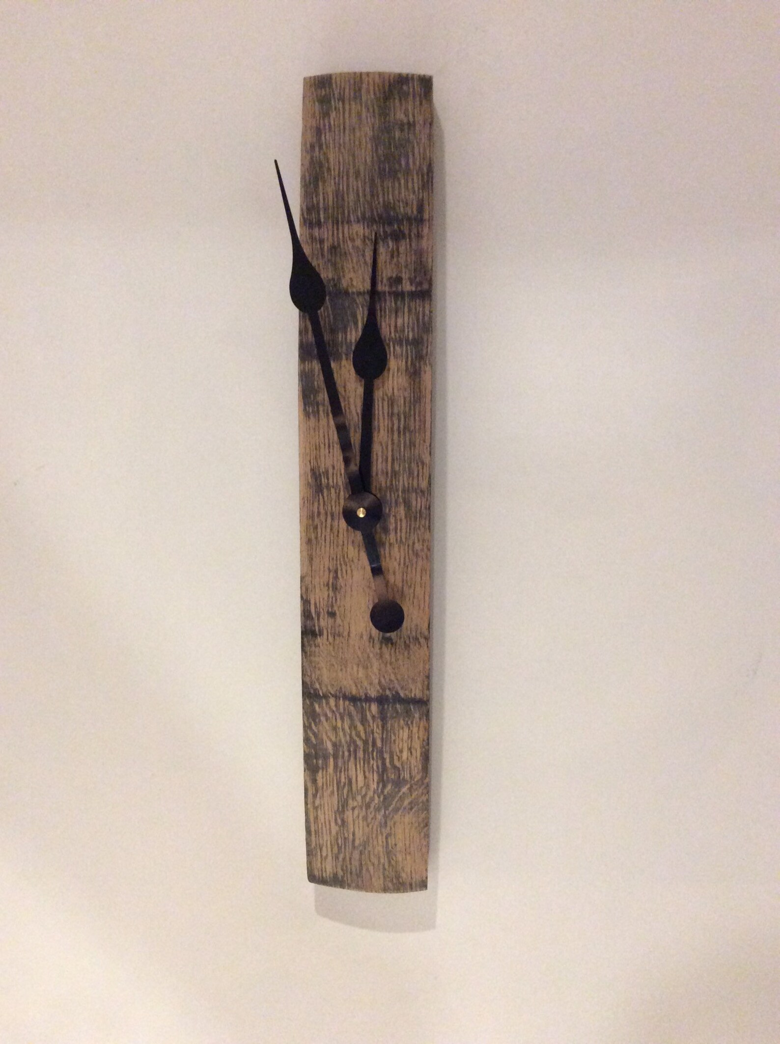 Stave Wall Clock From Reclaimed Oak Whiskey Barrel - Etsy Canada