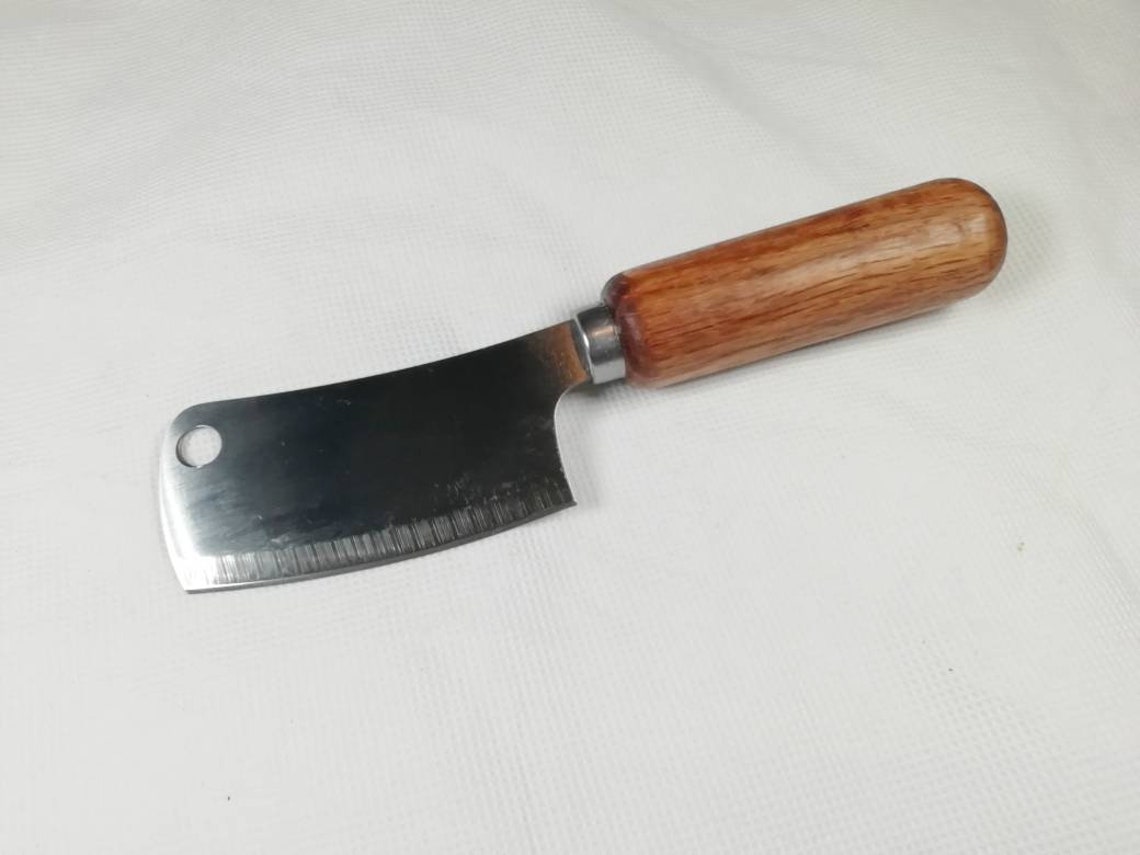 Mini Meat Cleaver With Turned Oak Whiskey Barrel Stave Handle - Etsy UK