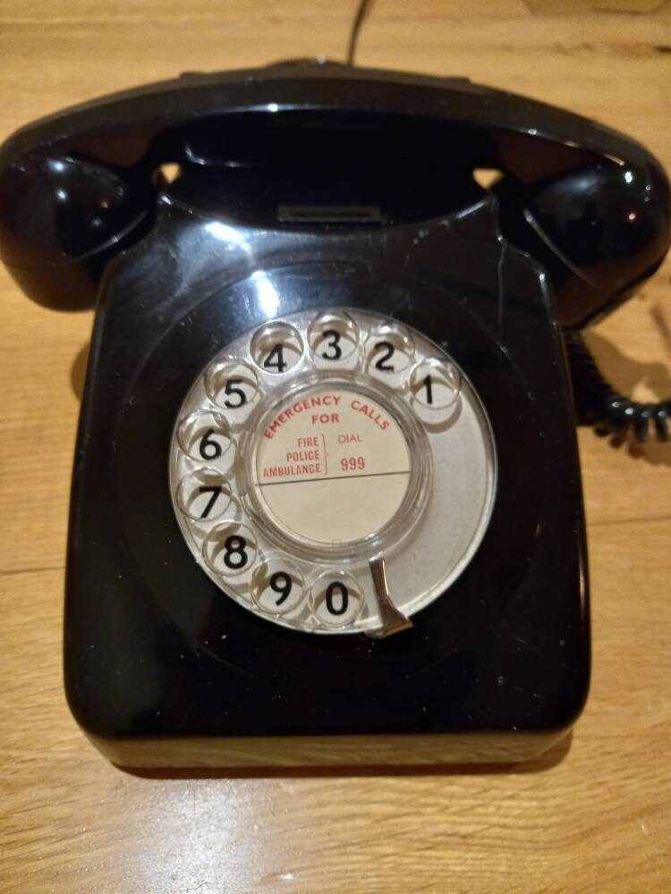 Vintage retro BT GPO phone rotary dial available in various colours ...