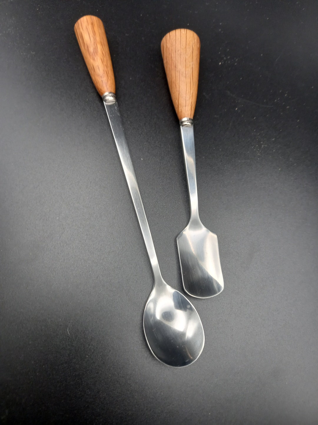 Jam or Chutney Spoon With Oak Whiskey Barrel Handle - Etsy