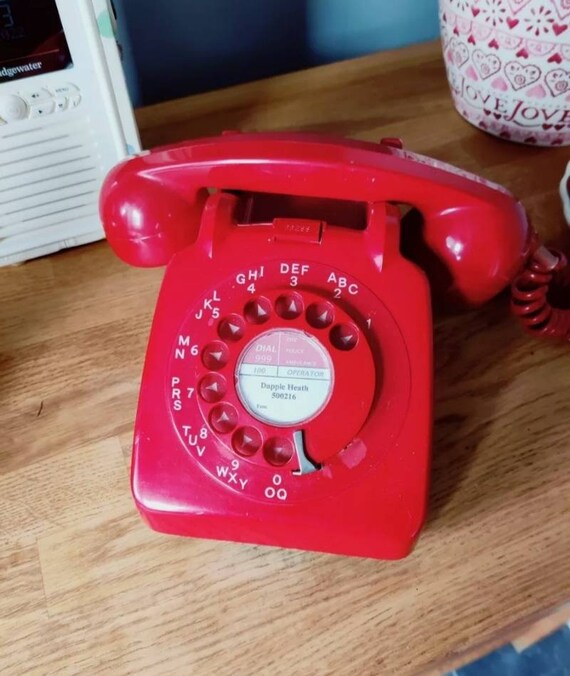 Vintage retro BT GPO phone rotary dial available in various colours ...