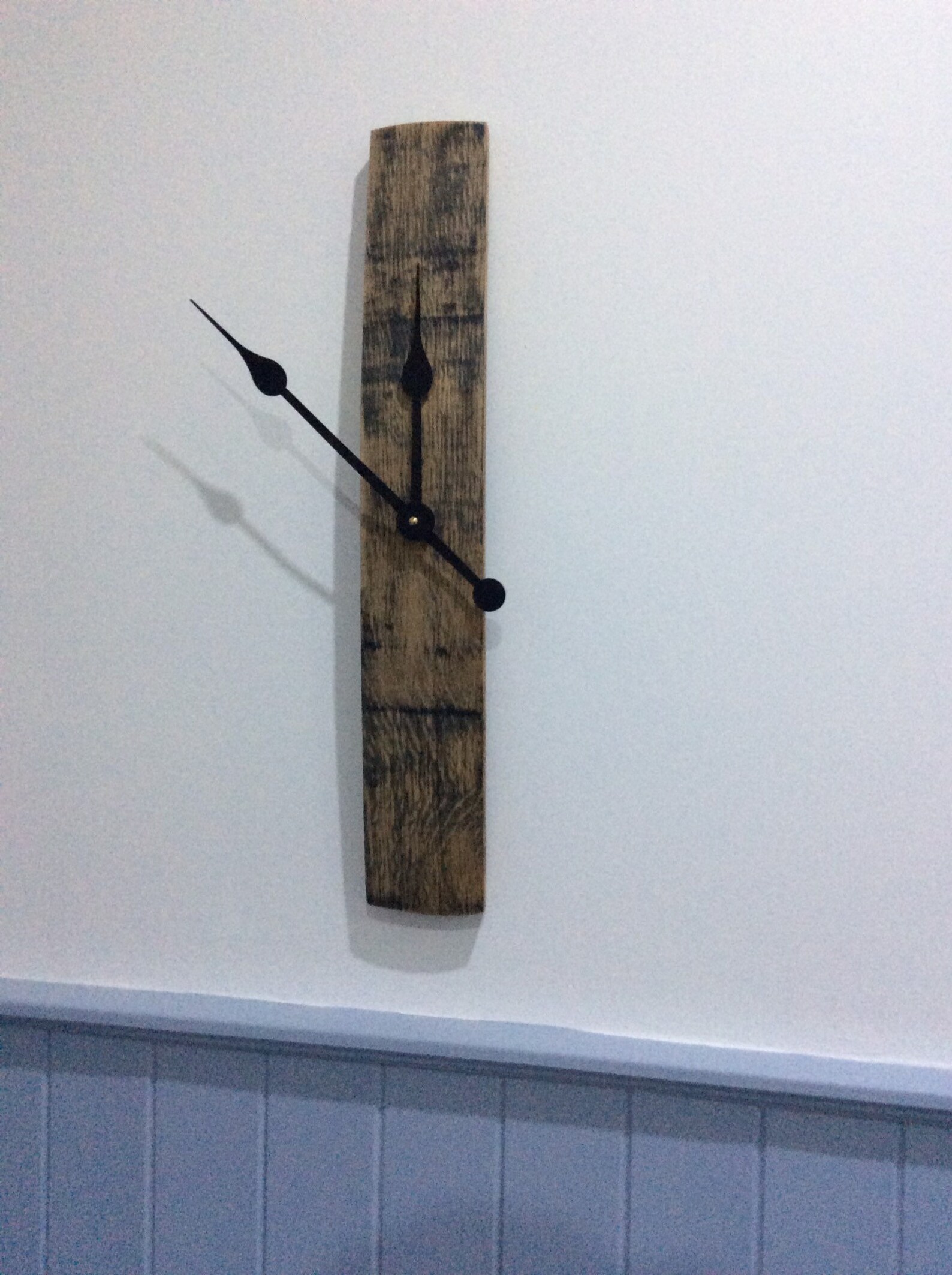 Stave Wall Clock From Reclaimed Oak Whiskey Barrel - Etsy Canada
