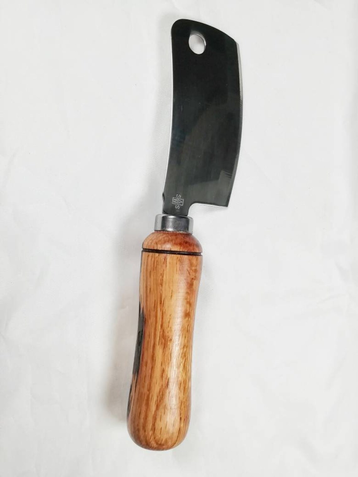 Mini Meat Cleaver With Turned Oak Whiskey Barrel Stave Handle | Etsy