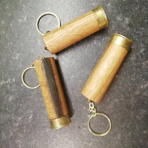 Shotgun Cartridge Keyring From Oak Whisky Barrel Stave - Etsy UK