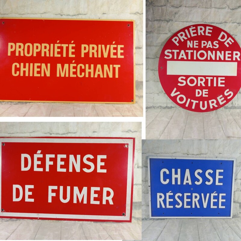 French Signs - Etsy