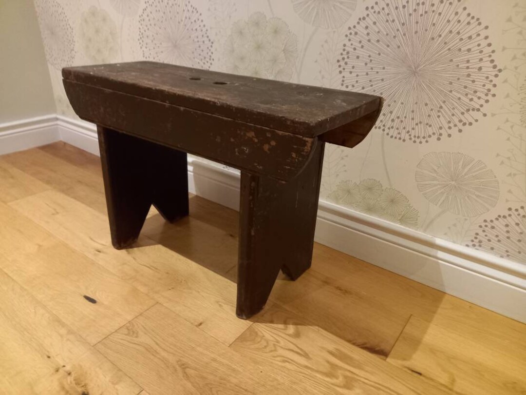 Vintage Irish Pine Carpenters Stool - Etsy