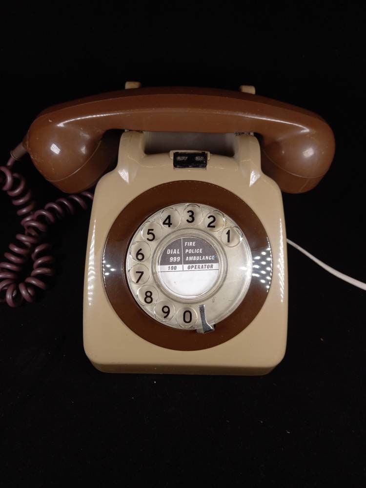 Vintage retro BT GPO phone rotary dial available in various colours ...