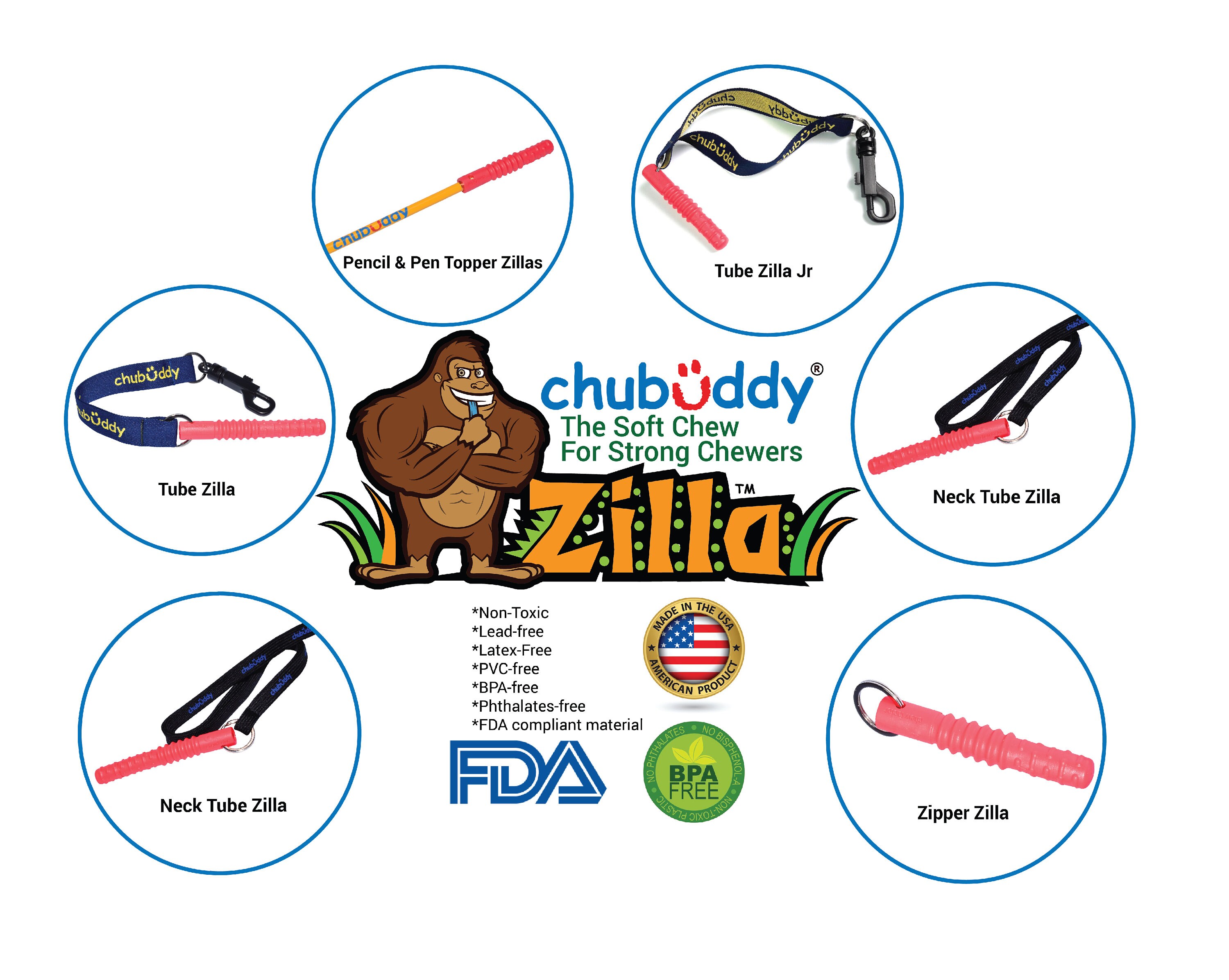 Smooth Zilla Tube | Soft Durable Chew Tubes - Etsy
